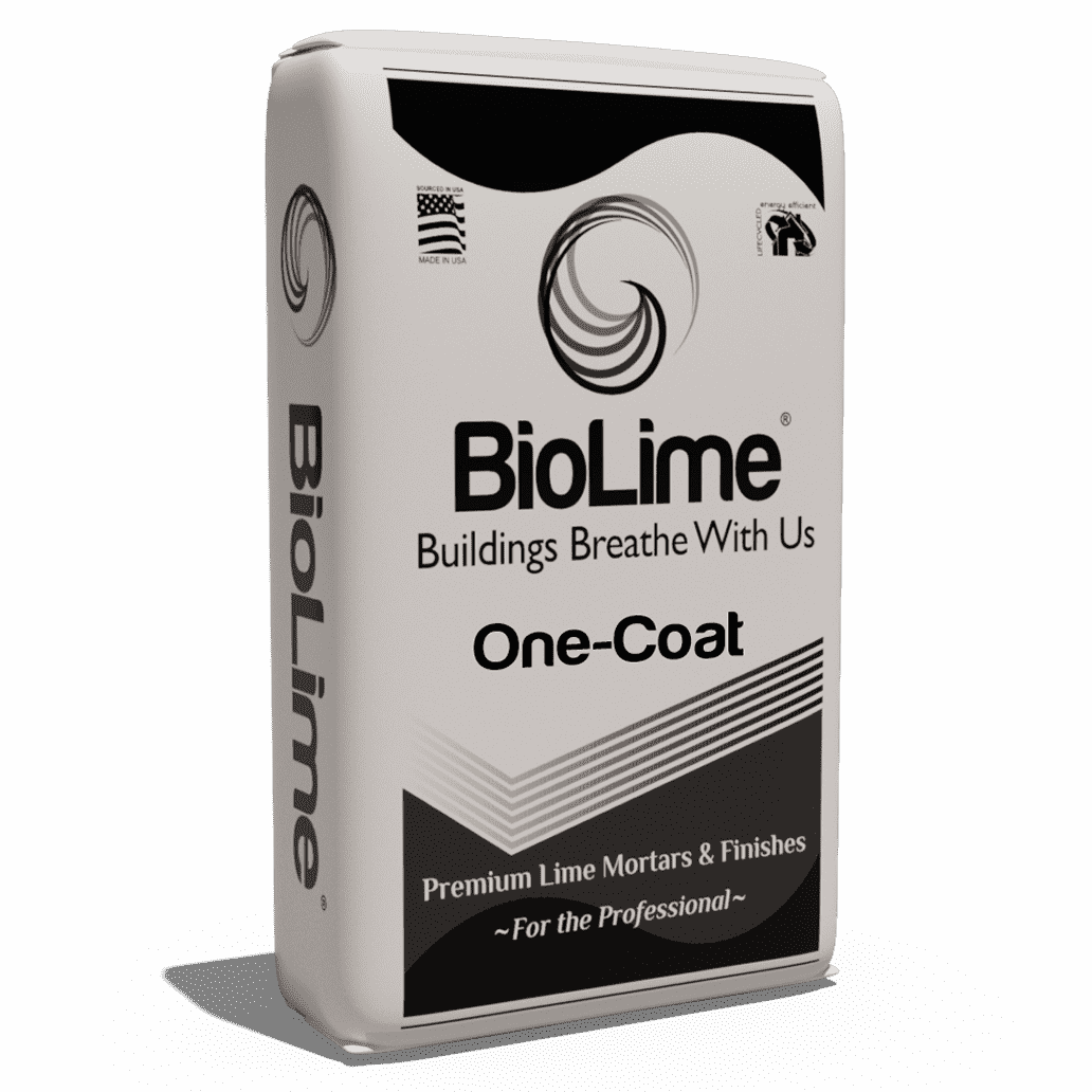 One-Coat Pre-Mixed Lime Mortar | Stucco Alternative | BioLime
